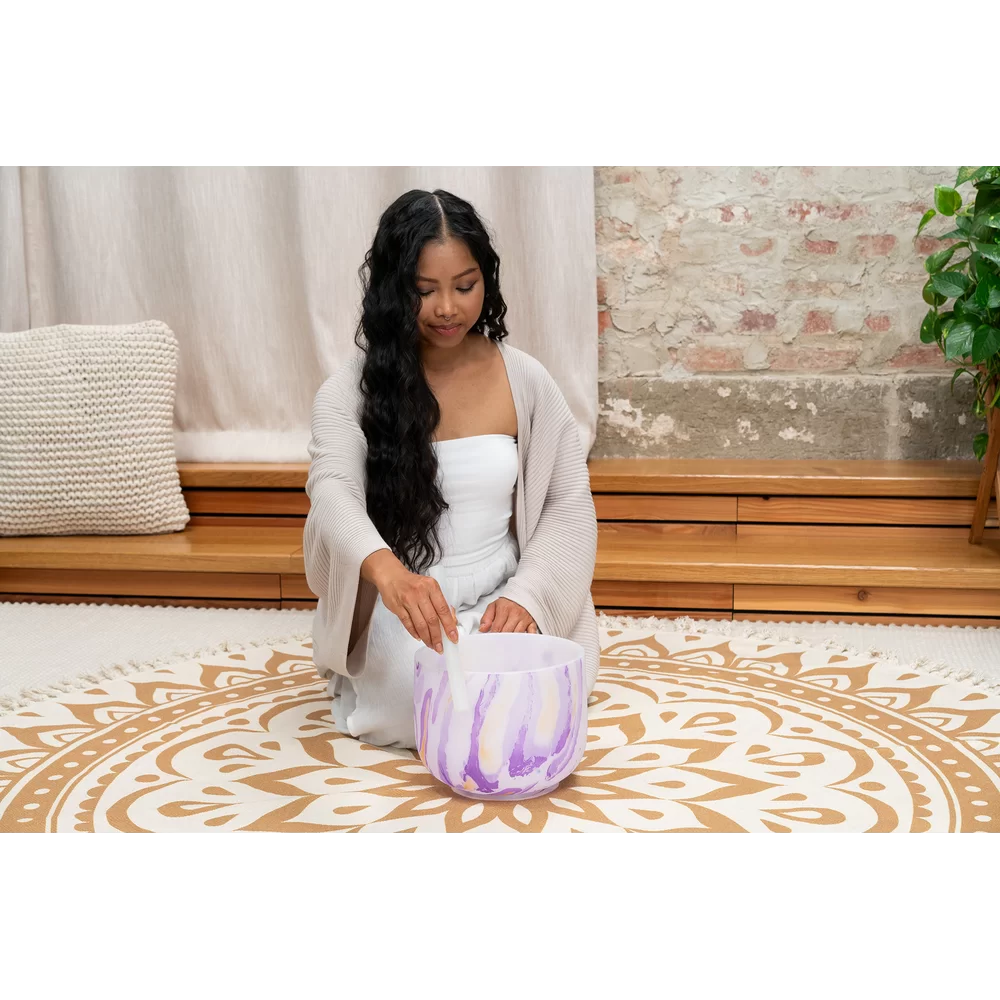 Campana di cristallo | 10'' Viola, Chakra della Corona